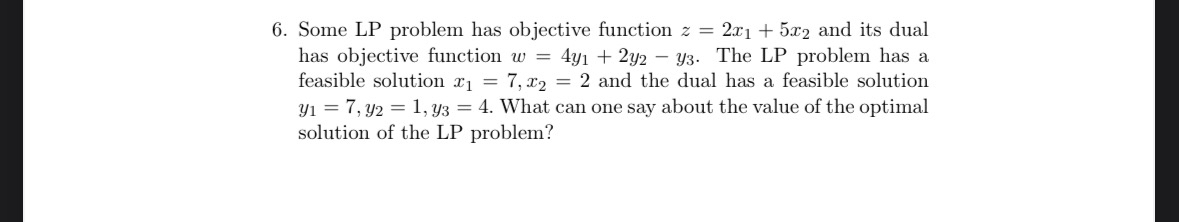 Some LP problem has objective function z=2x1 5x2 ﻿and | Chegg.com