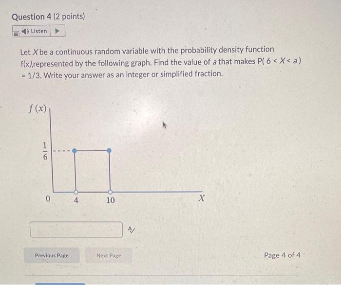 Solved Let X be a continuous random variable with the | Chegg.com