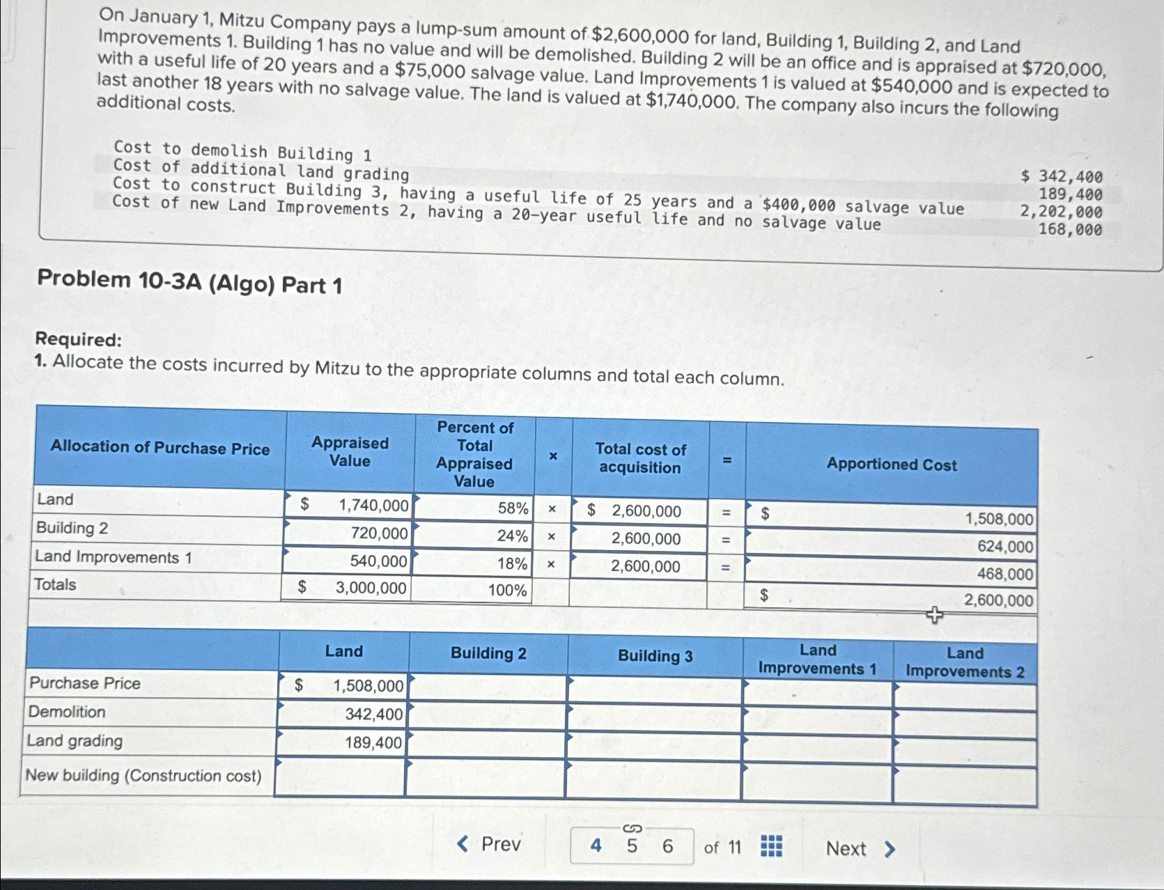 Solved On January 1, ﻿Mitzu Company pays a lump-sum amount | Chegg.com