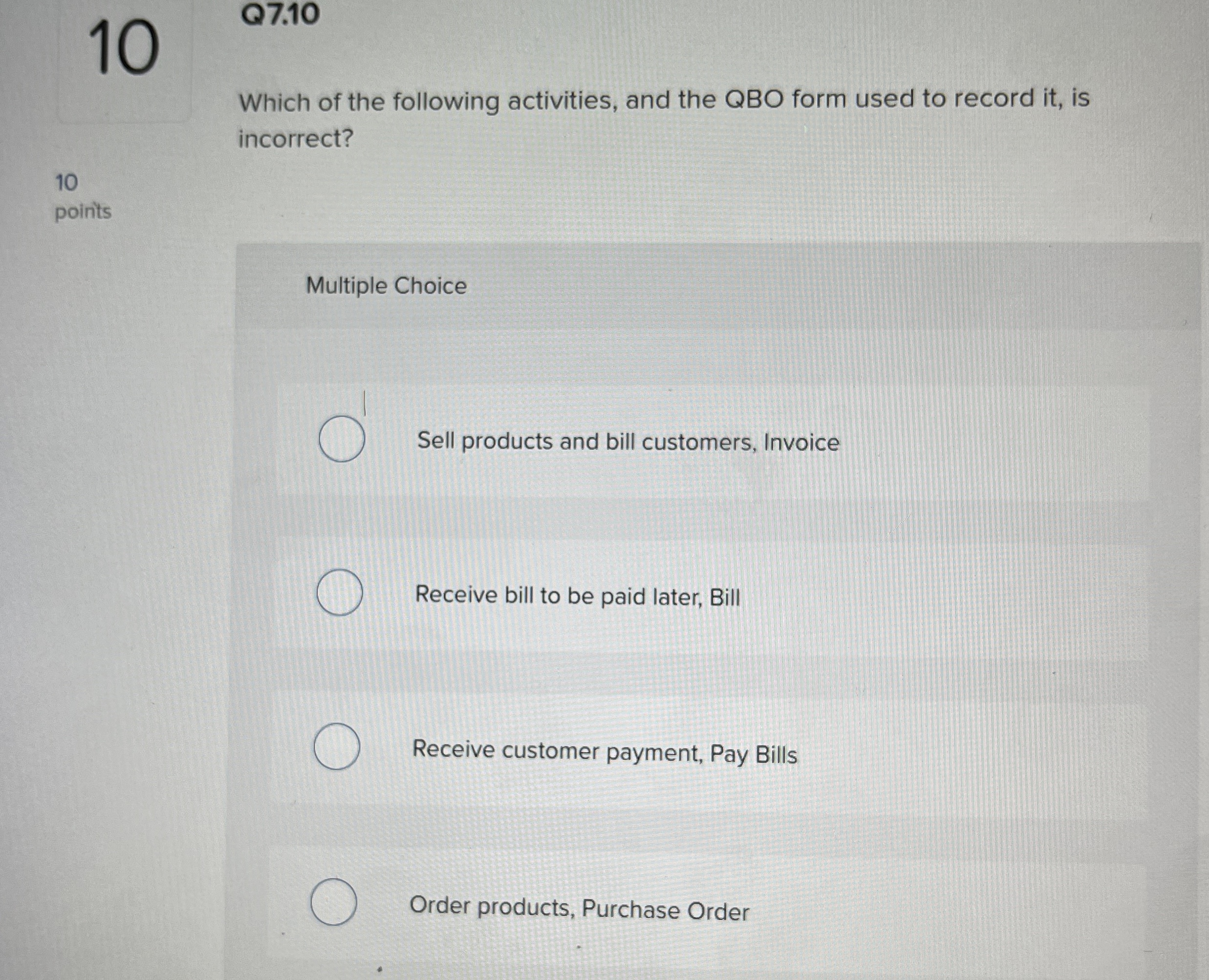 Solved Q7.10Which of the following activities, and the QBO | Chegg.com