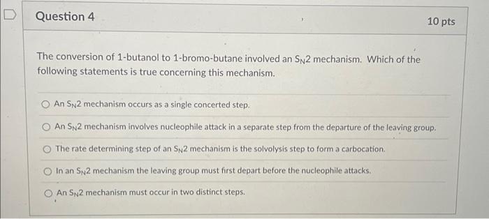 Solved The conversion of 1-butanol to 1-bromo-butane | Chegg.com