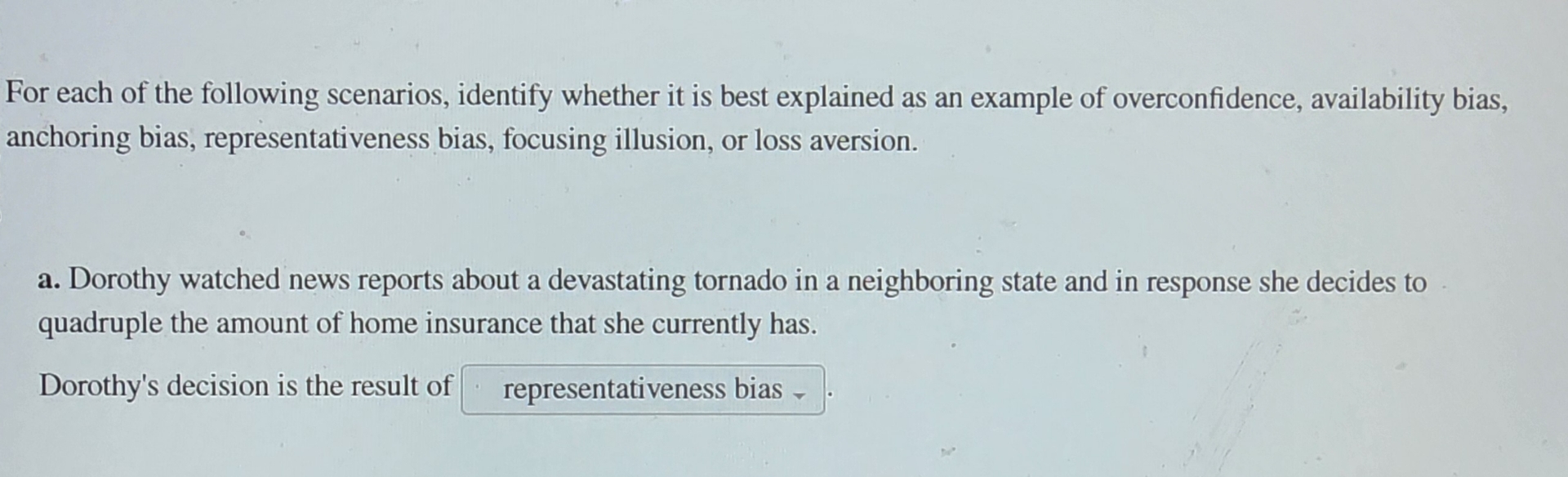 Solved For each of the following scenarios, identify whether | Chegg.com