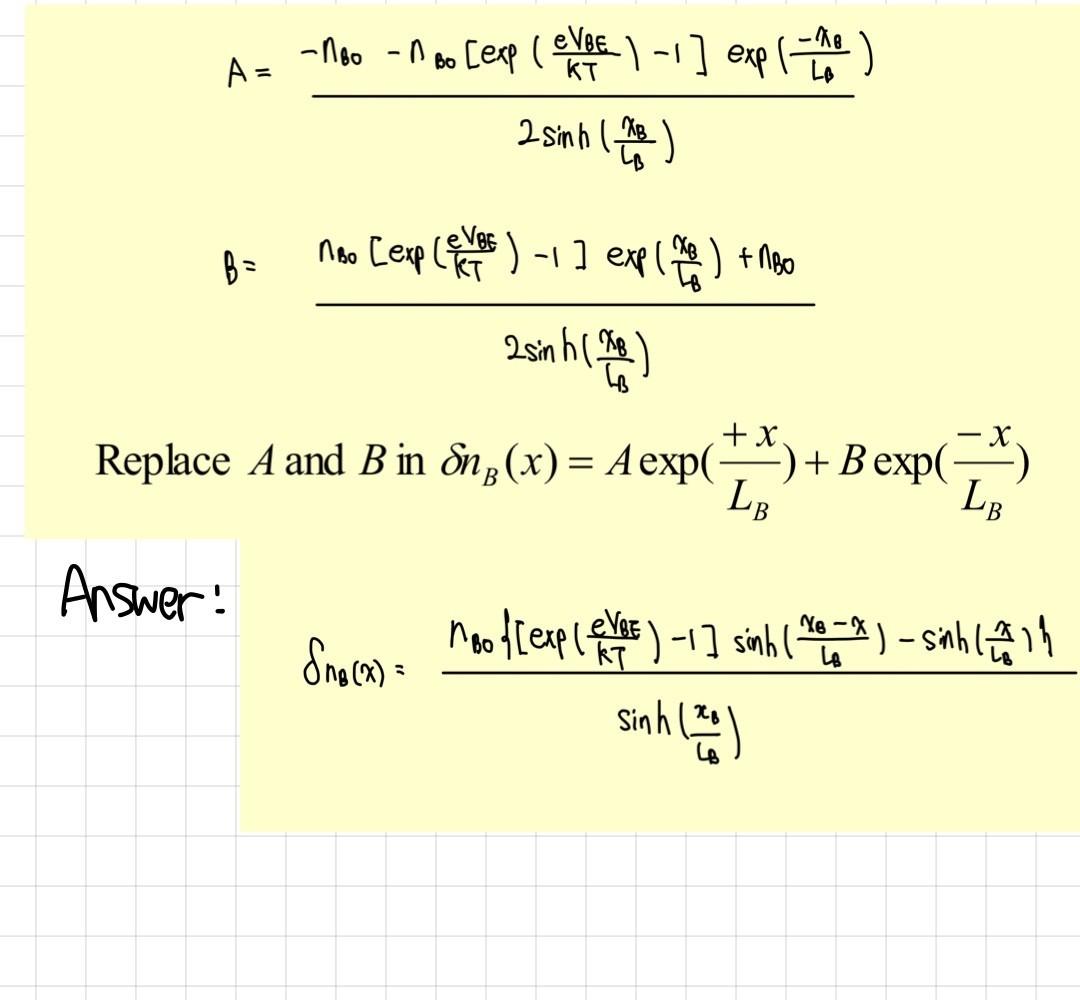 Solved Describe the process of finding the delta nB by | Chegg.com