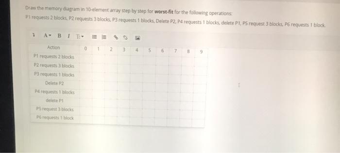 Solved Draw the memory diagram in 10-element array step by | Chegg.com