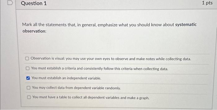 Solved Mark all the statements that, in general, emphasize | Chegg.com