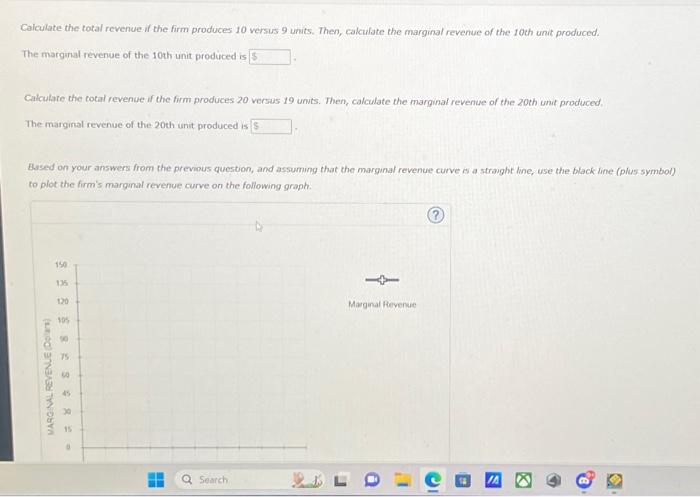 Solved 2. Calculating marginal revenue from a linear demand | Chegg.com