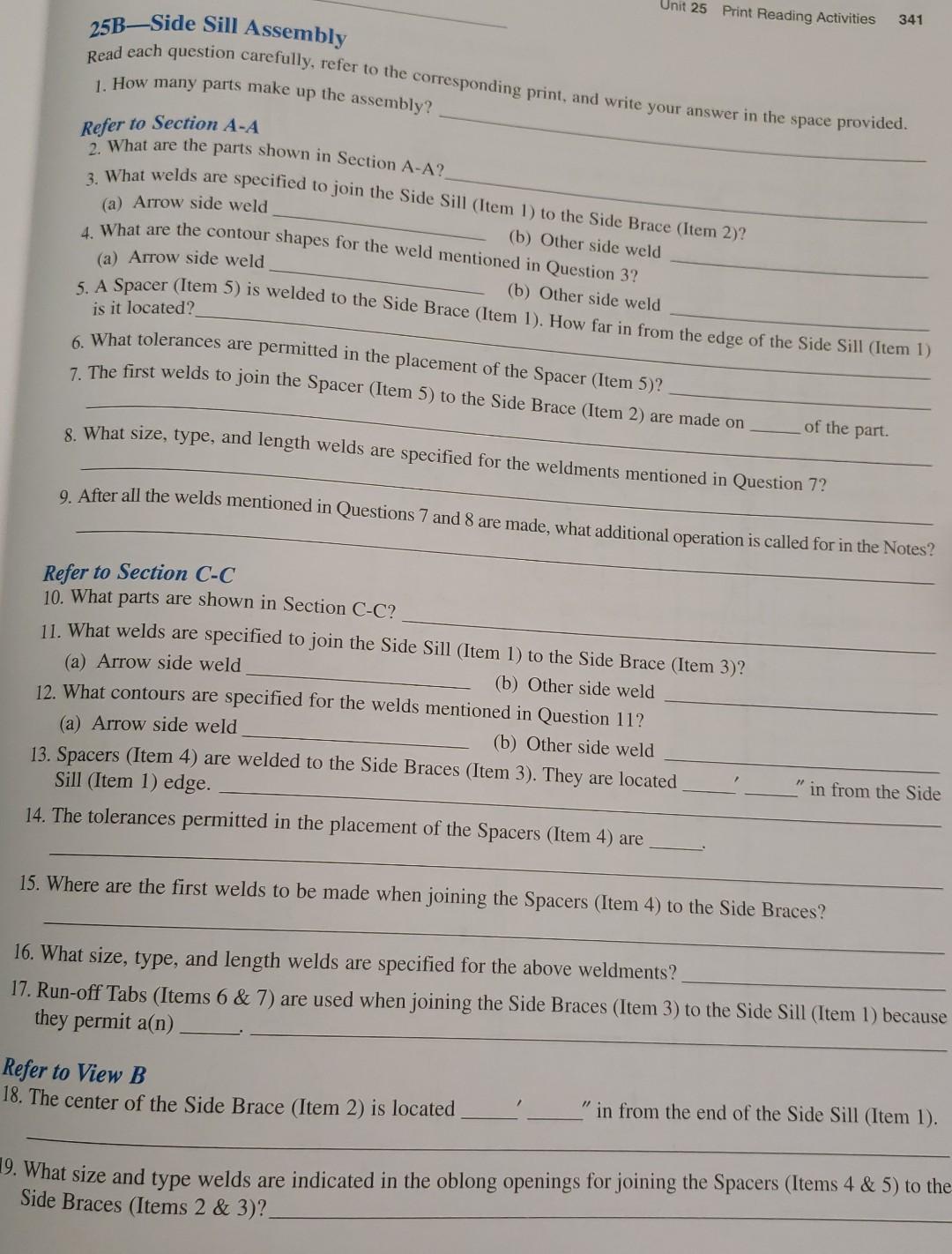 NOTES 1. GRIND WELD FLUSH FULL LENGTH ON BOTTOM SIDE | Chegg.com