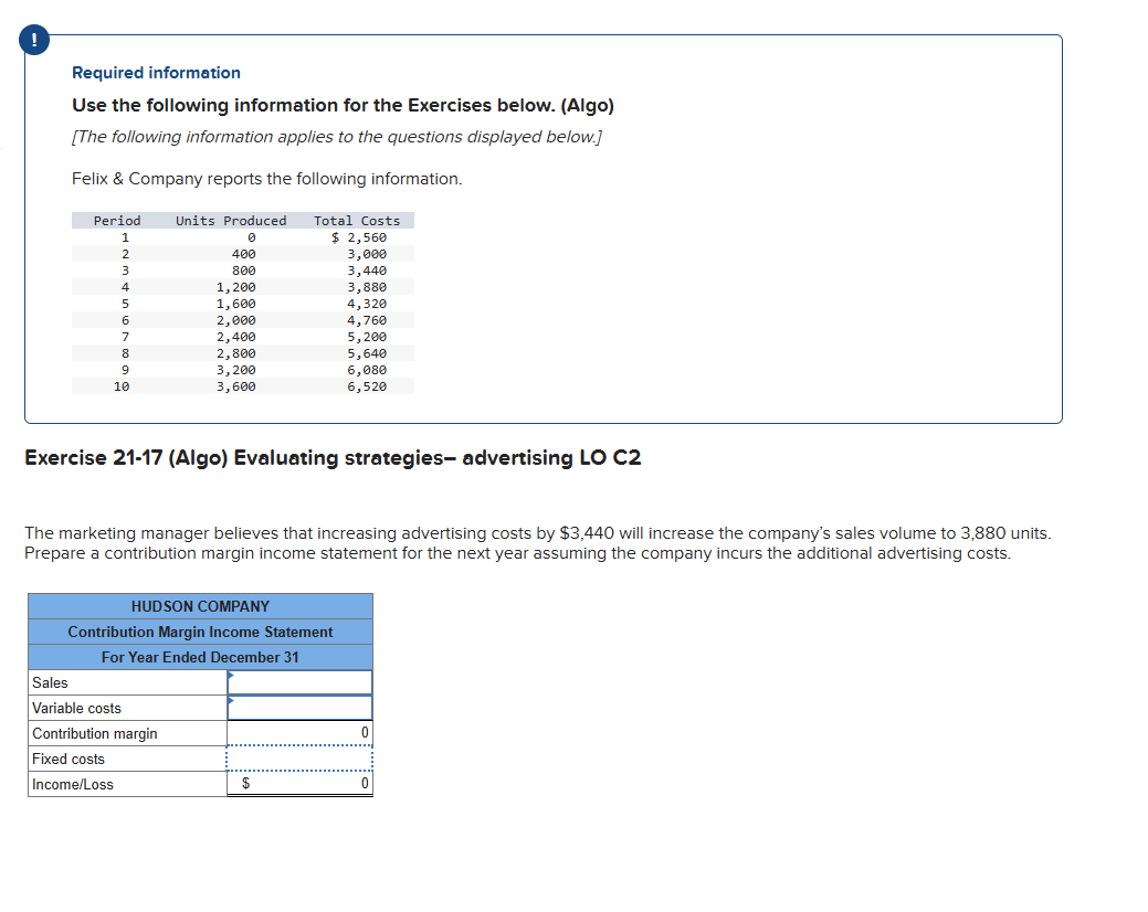 Solved 1 ﻿Required information Use the following information | Chegg.com