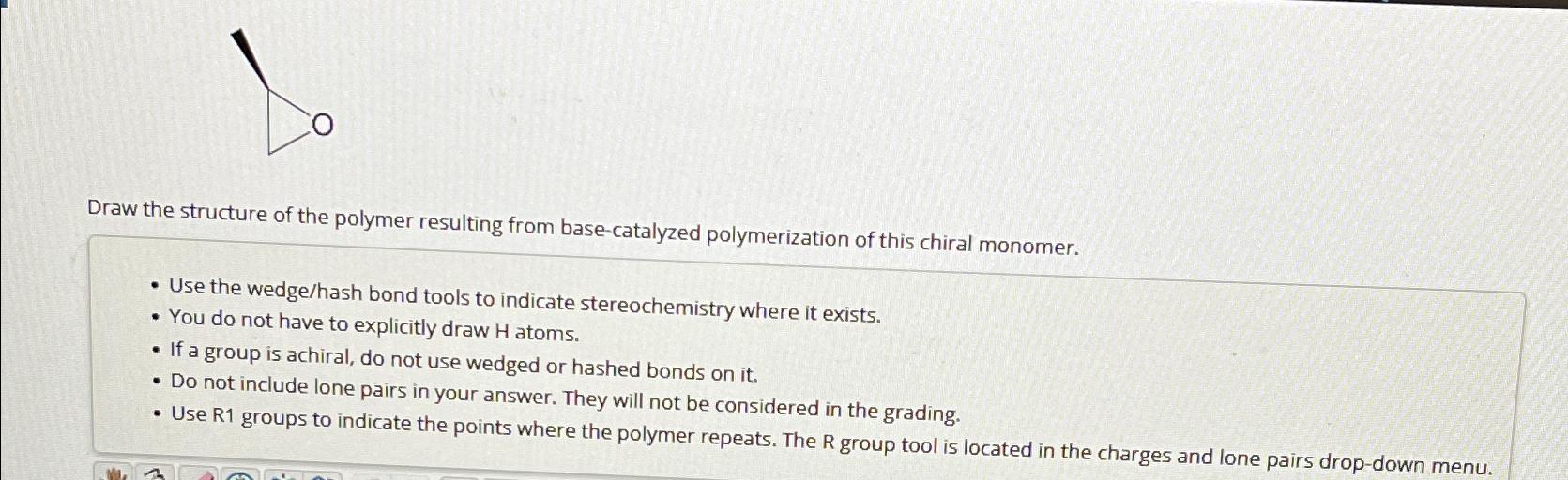 Solved Draw the structure of the polymer resulting from | Chegg.com
