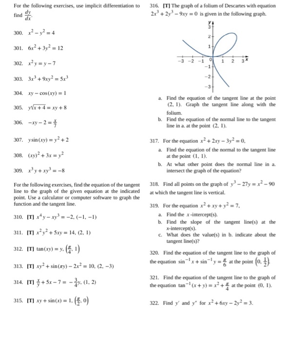 Solved For the following exercises, use implicit | Chegg.com