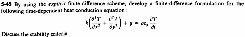 Solved 5-45 ﻿By using the explicit finite-difference scheme, | Chegg.com