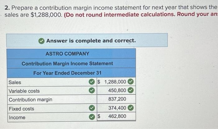 Solved Astro Company sold 23,000 units of its only product | Chegg.com