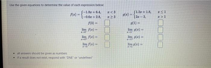 Solved Use the given equations to determine the value of | Chegg.com