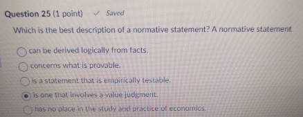 Solved Question 25 (1 ﻿point)SavedWhich is the best | Chegg.com