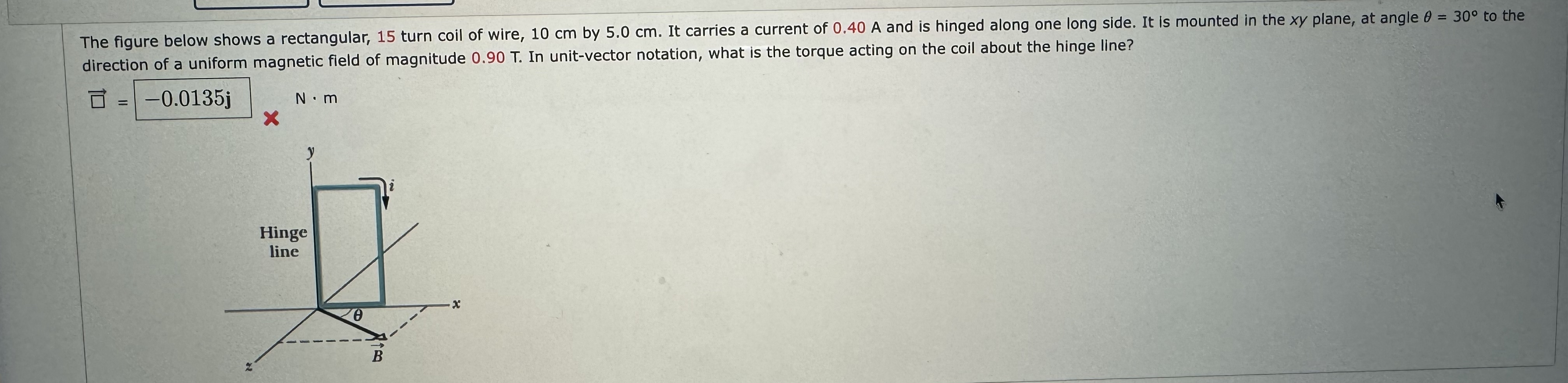 Solved The figure below shows a rectangular, 15 ﻿turn coil | Chegg.com