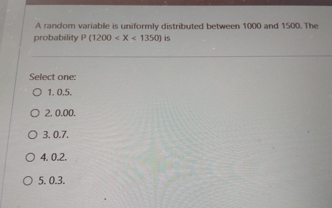 Solved A random variable is uniformly distributed between | Chegg.com