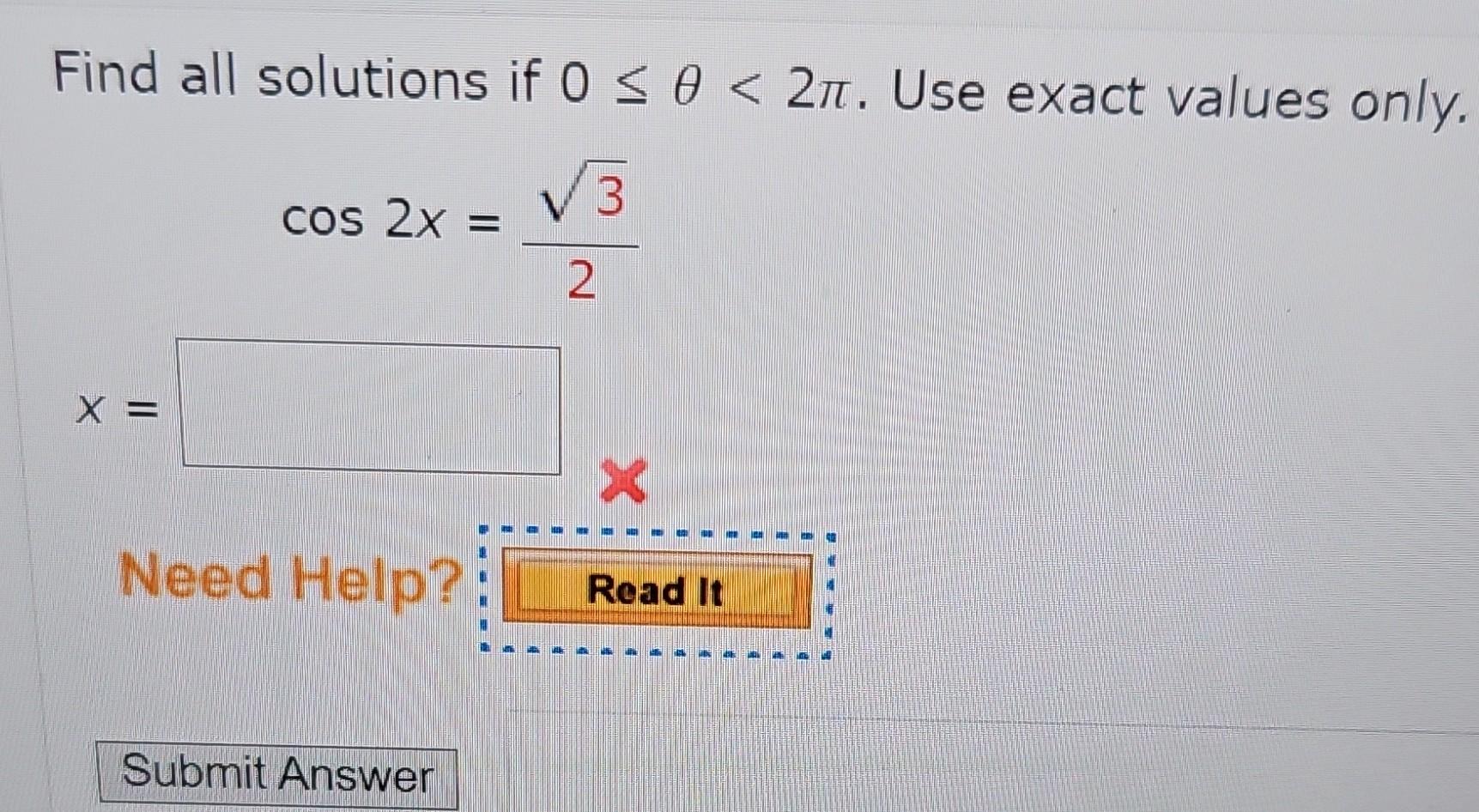 Solved Find all solutions if 0≤θ