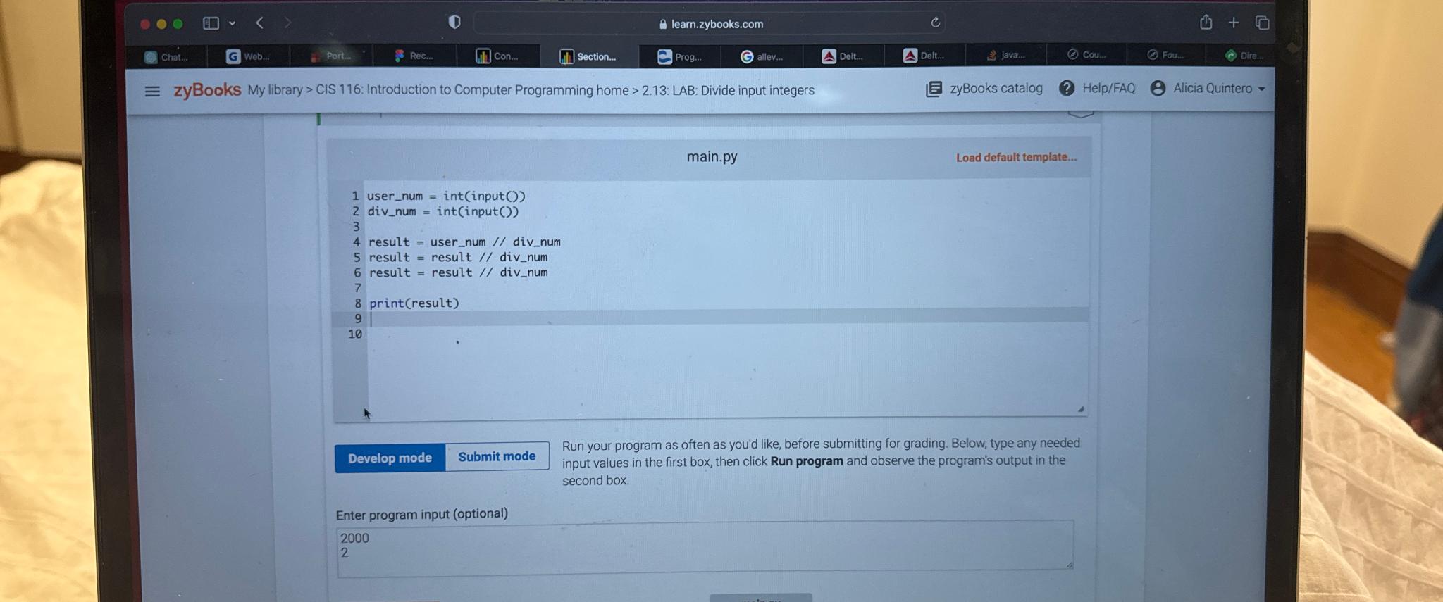 Solved user_num = ﻿int(input () | Chegg.com