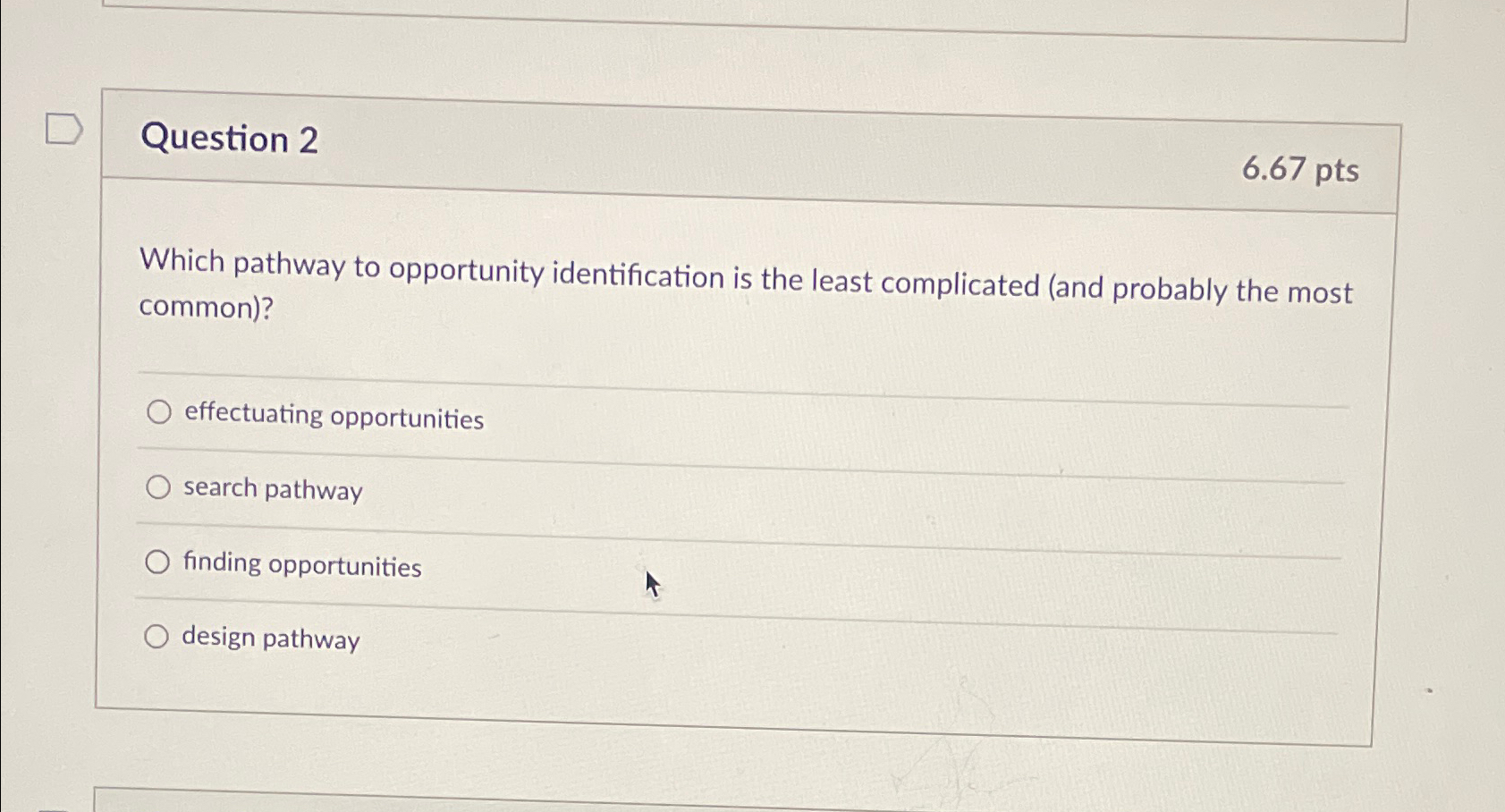 Solved Question 26.67ptsWhich pathway to opportunity | Chegg.com