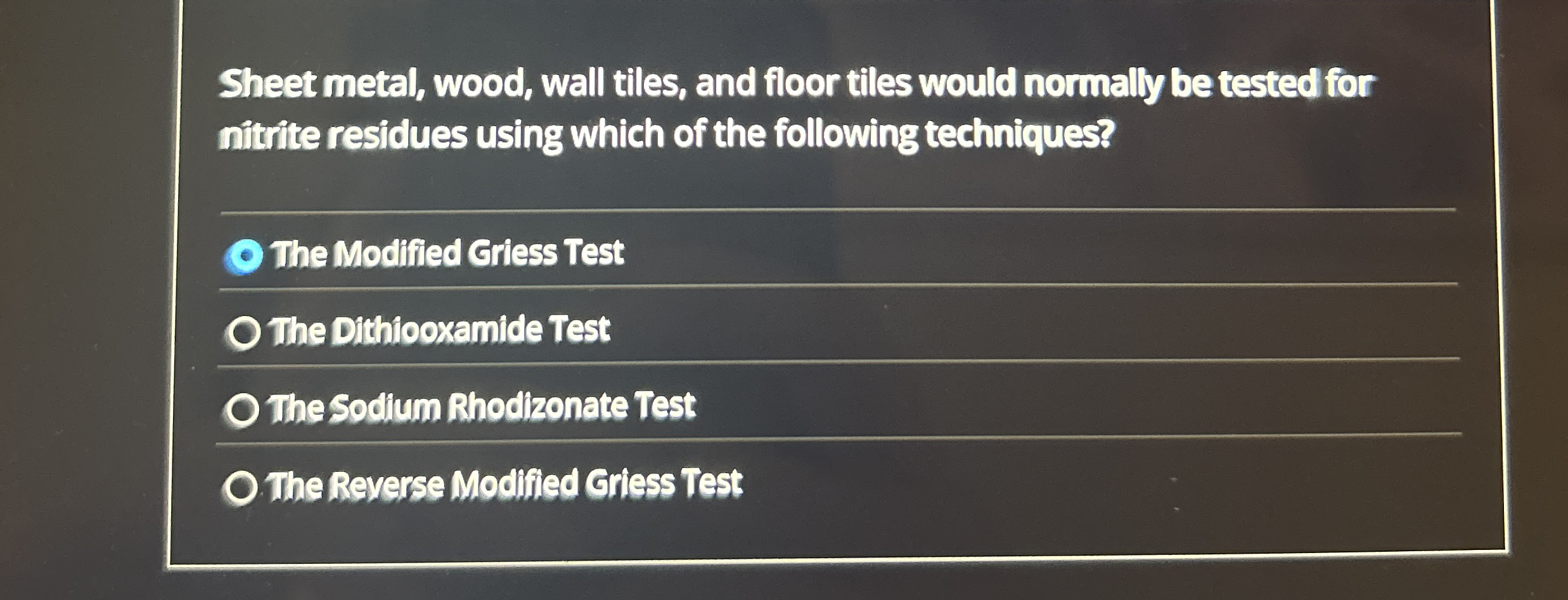 Solved Sheet metal, wood, wall tiles, and floor tiles would | Chegg.com
