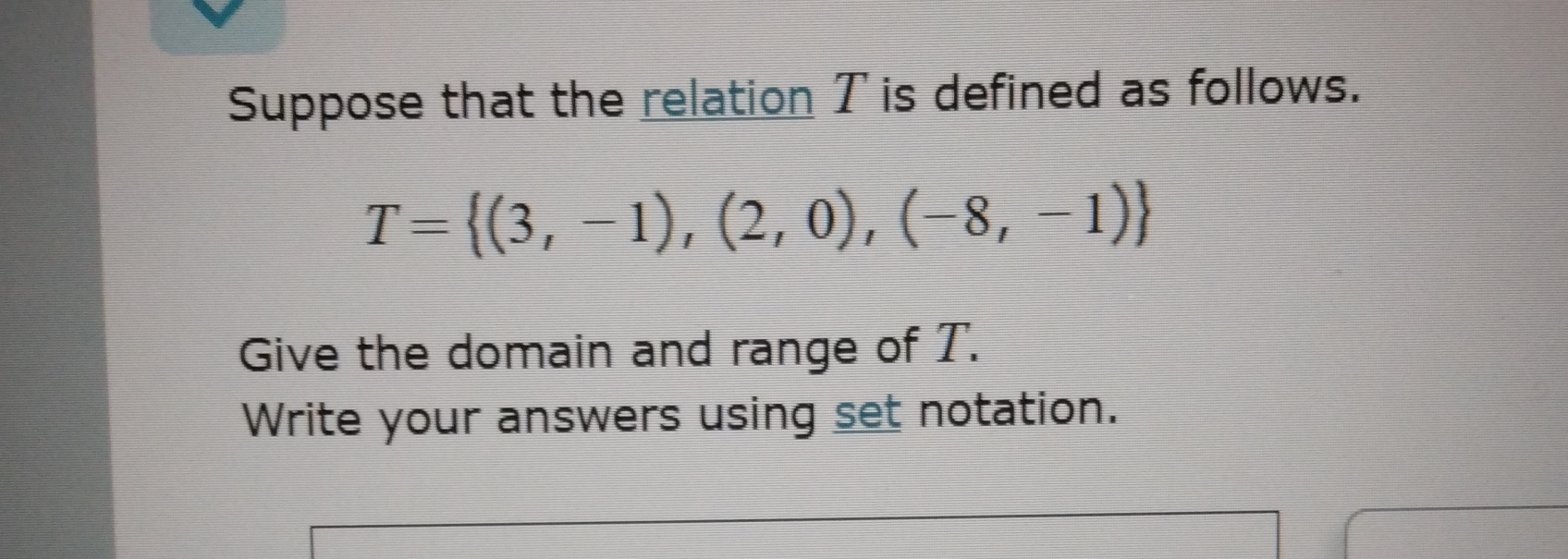 Solved Suppose that the relation T ﻿is defined as | Chegg.com