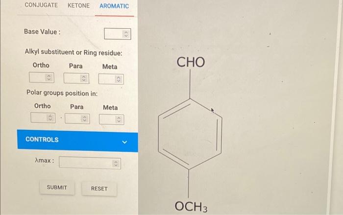 Alkyl substituent or Ring residue: Polar groups | Chegg.com