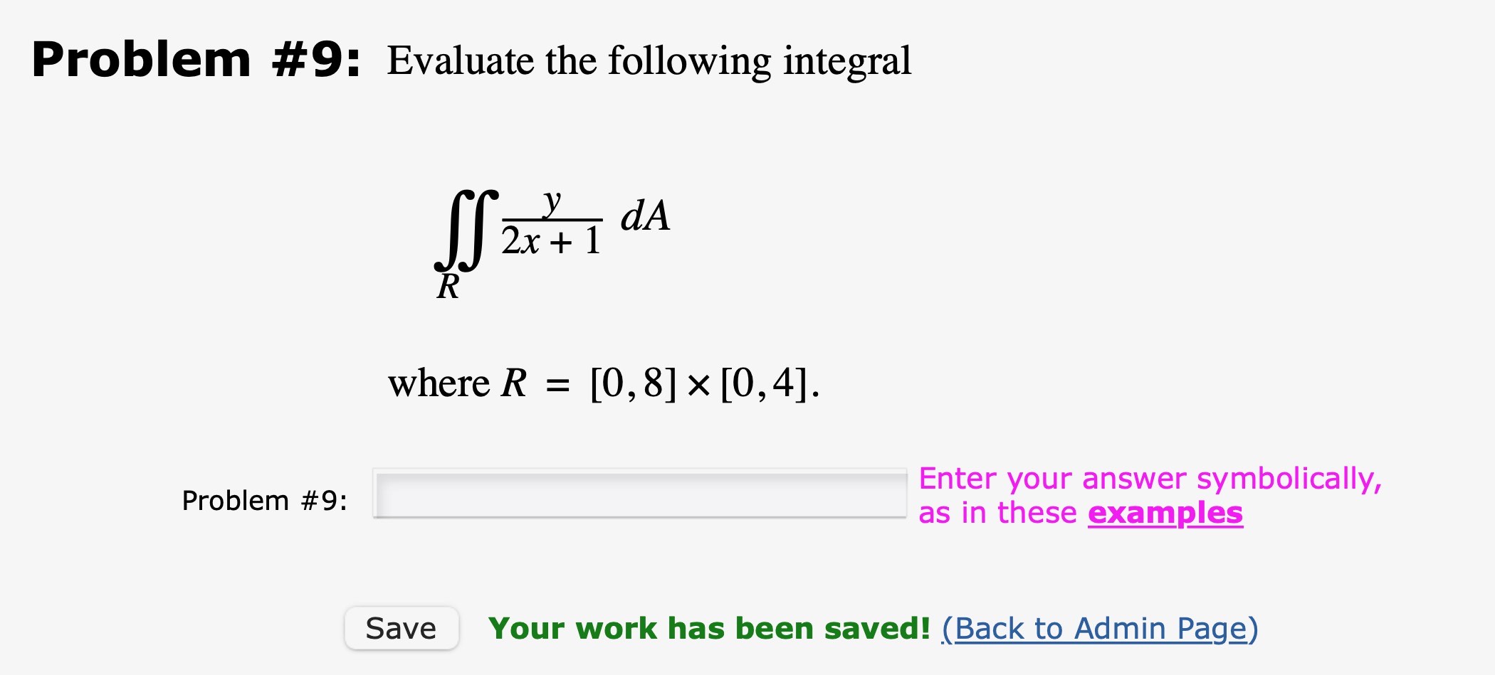 Solved Problem #9: Evaluate the following | Chegg.com