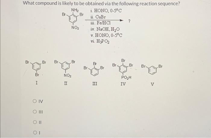 Solved What compound is likely to be obtained cia the | Chegg.com