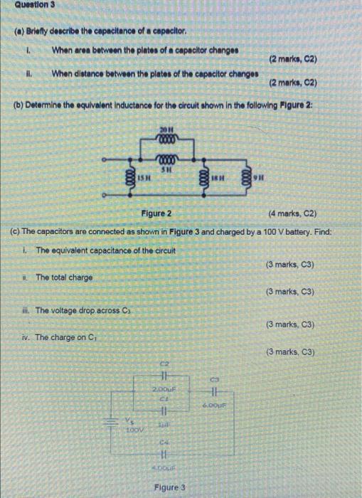 Solved Questions (a) Briefly describe the capacitance of a | Chegg.com