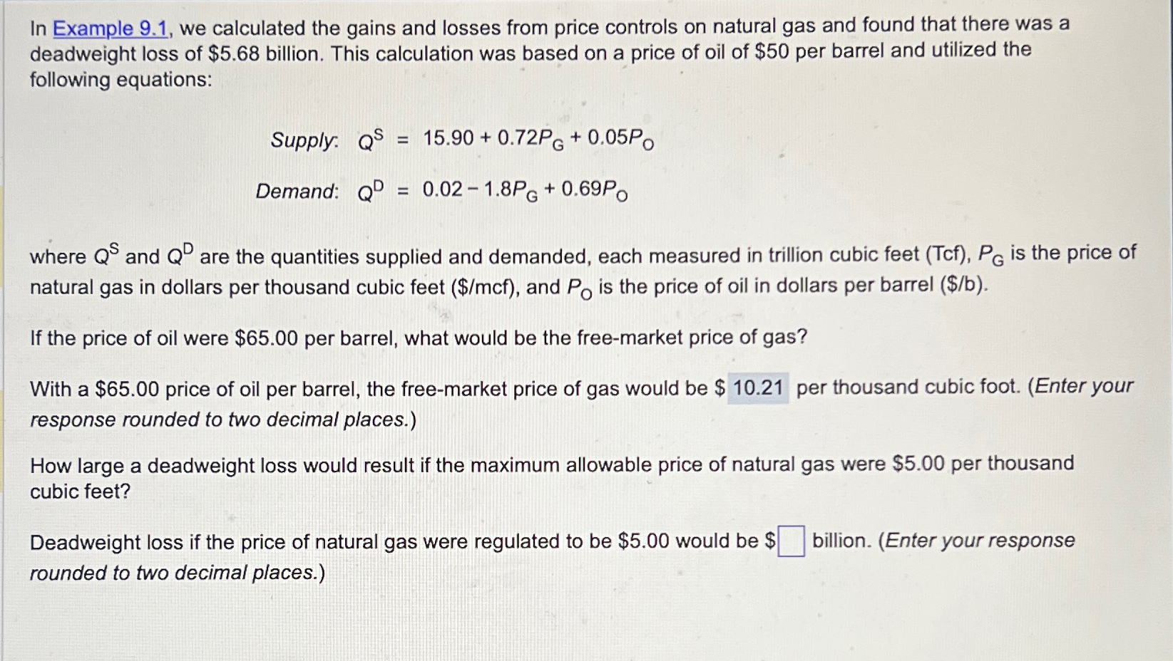 Solved In Example 9.1, ﻿we calculated the gains and losses | Chegg.com