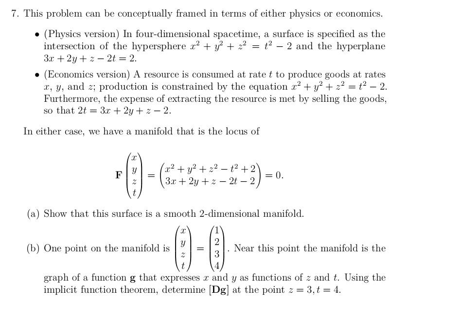 Solved = 7. This problem can be conceptually framed in terms | Chegg.com