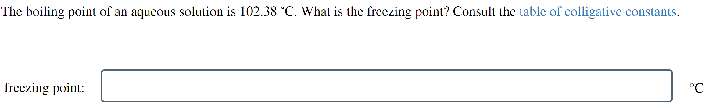 Solved The boiling point of an aqueous solution is 102.38°C. | Chegg.com