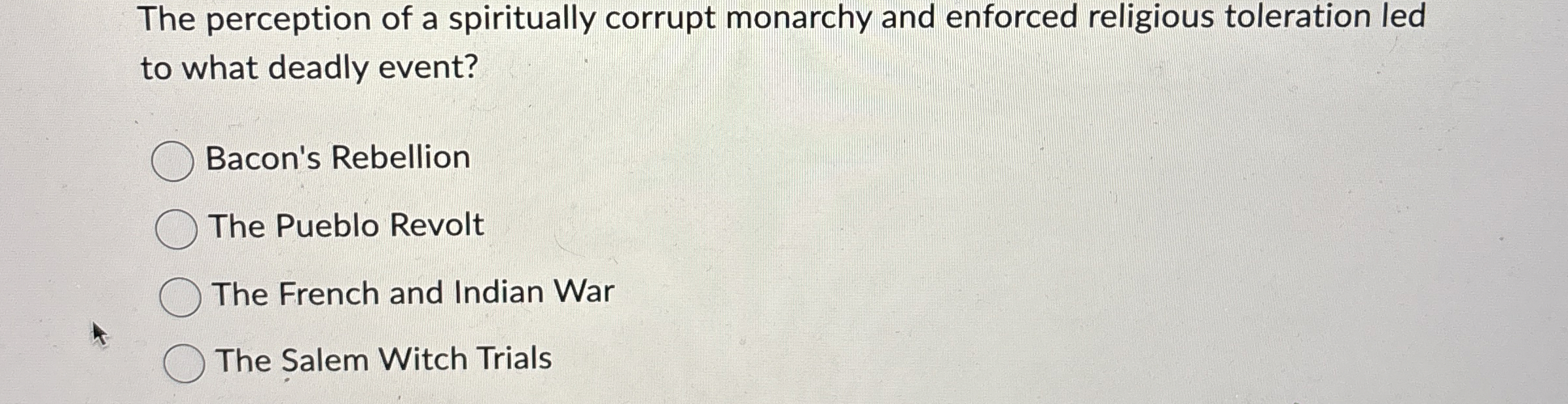 Solved The perception of a spiritually corrupt monarchy and | Chegg.com