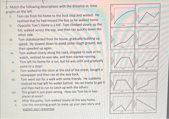 Solved 3. Match the following descriptions with the distance | Chegg.com