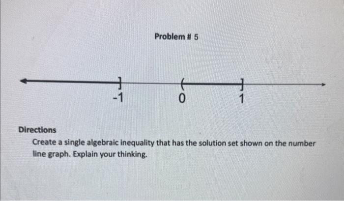 Solved Problem H 5 Directions Create a single algebraic | Chegg.com