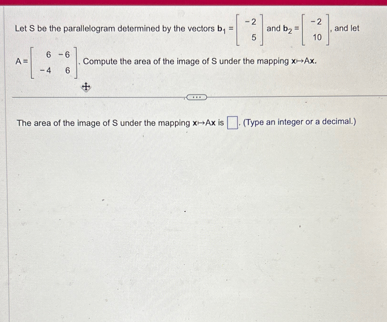 Solved Let S ﻿be the parallelogram determined by the vectors | Chegg.com