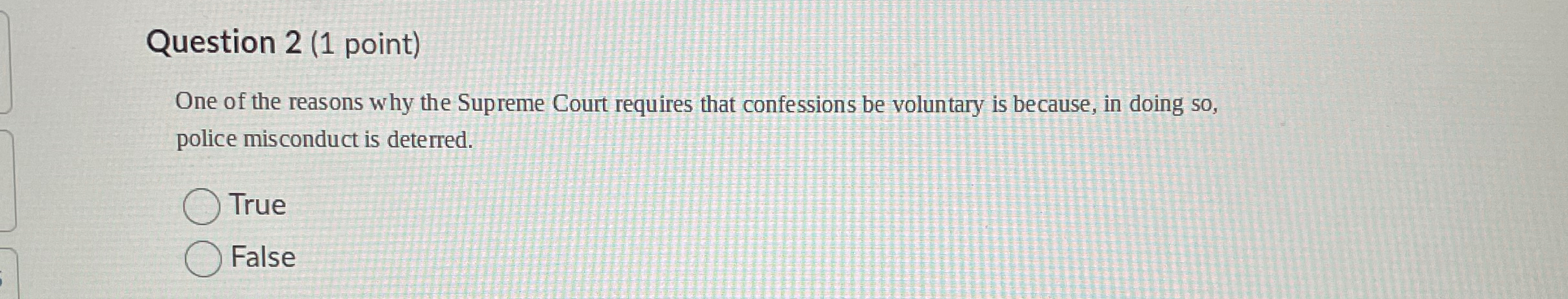 Solved Question 2 (1 ﻿point)One of the reasons why the | Chegg.com