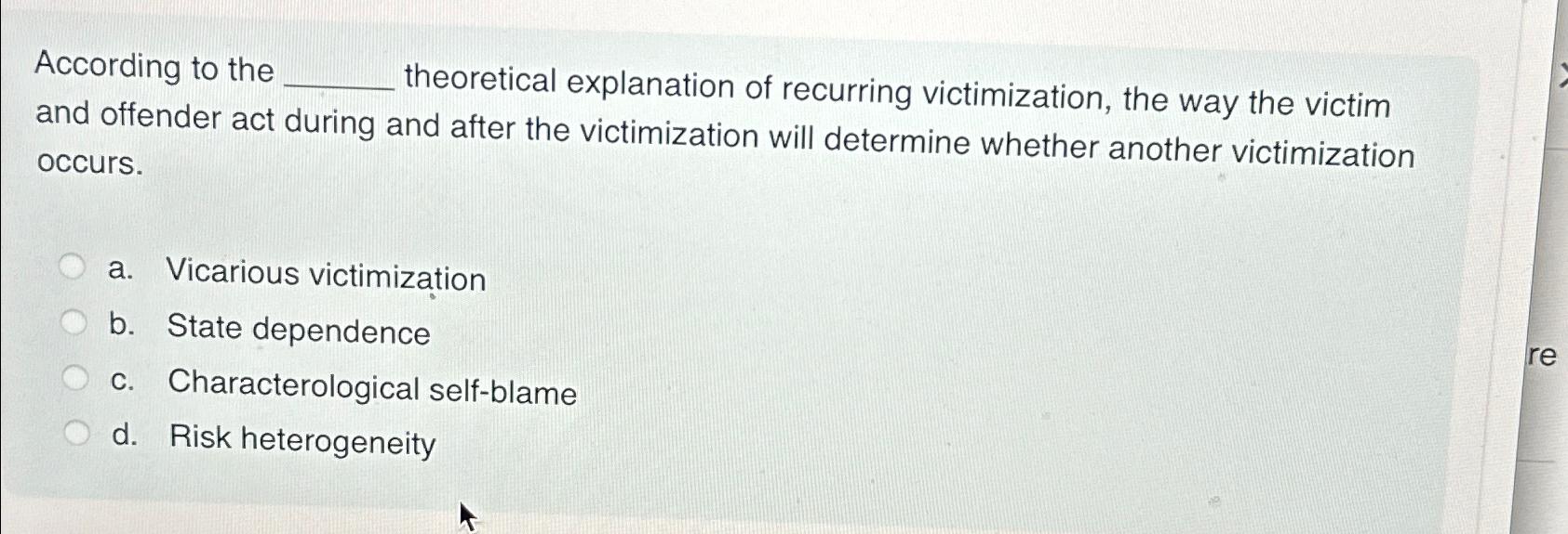 Solved According to the theoretical explanation of recurring | Chegg.com