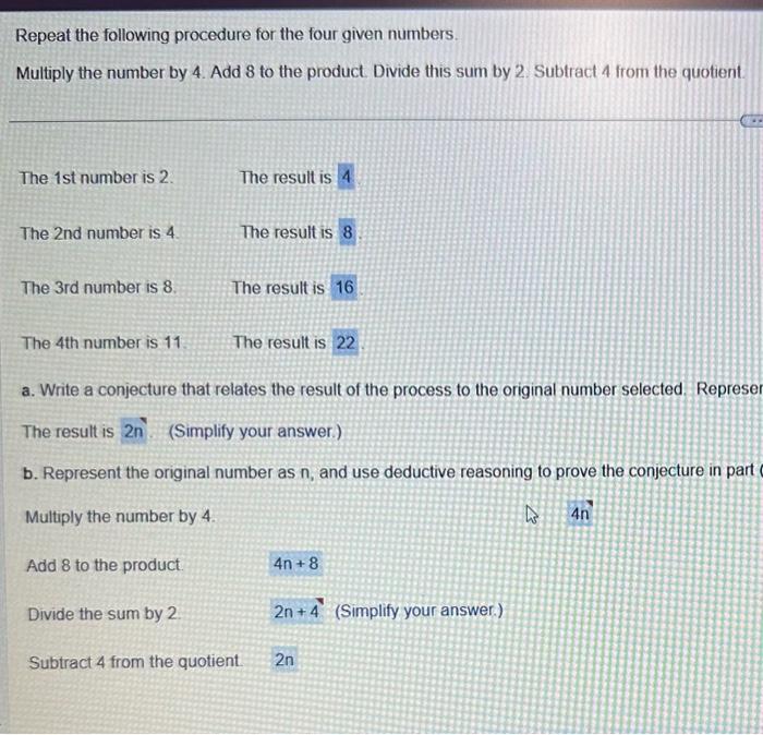 Solved Repeat the following procedure for the four given | Chegg.com