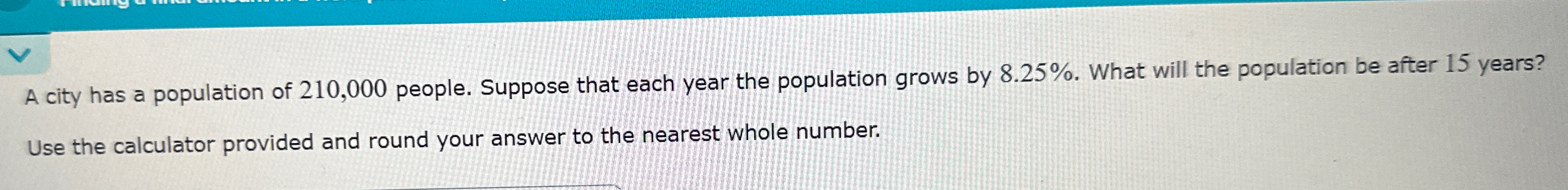 Solved A city has a population of 210,000 ﻿people. Suppose | Chegg.com