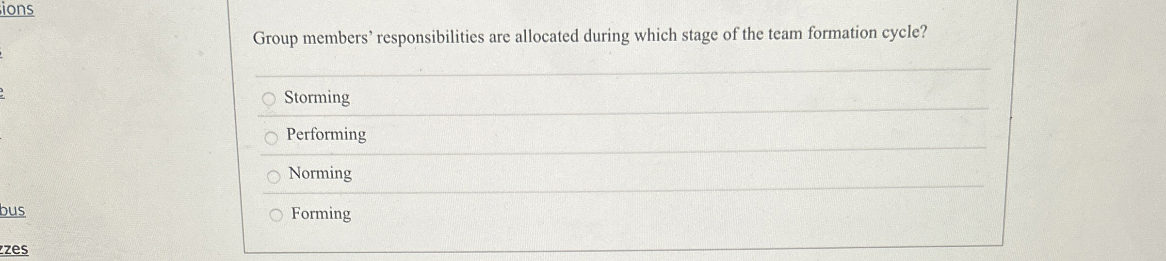 Solved Group members' responsibilities are allocated during | Chegg.com