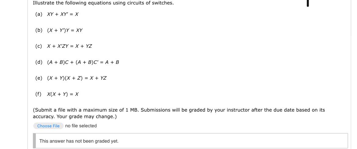 Solved Illustrate the following equations using circuits of | Chegg.com