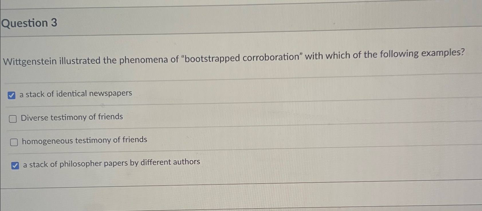 Solved Question 3Wittgenstein illustrated the phenomena of | Chegg.com
