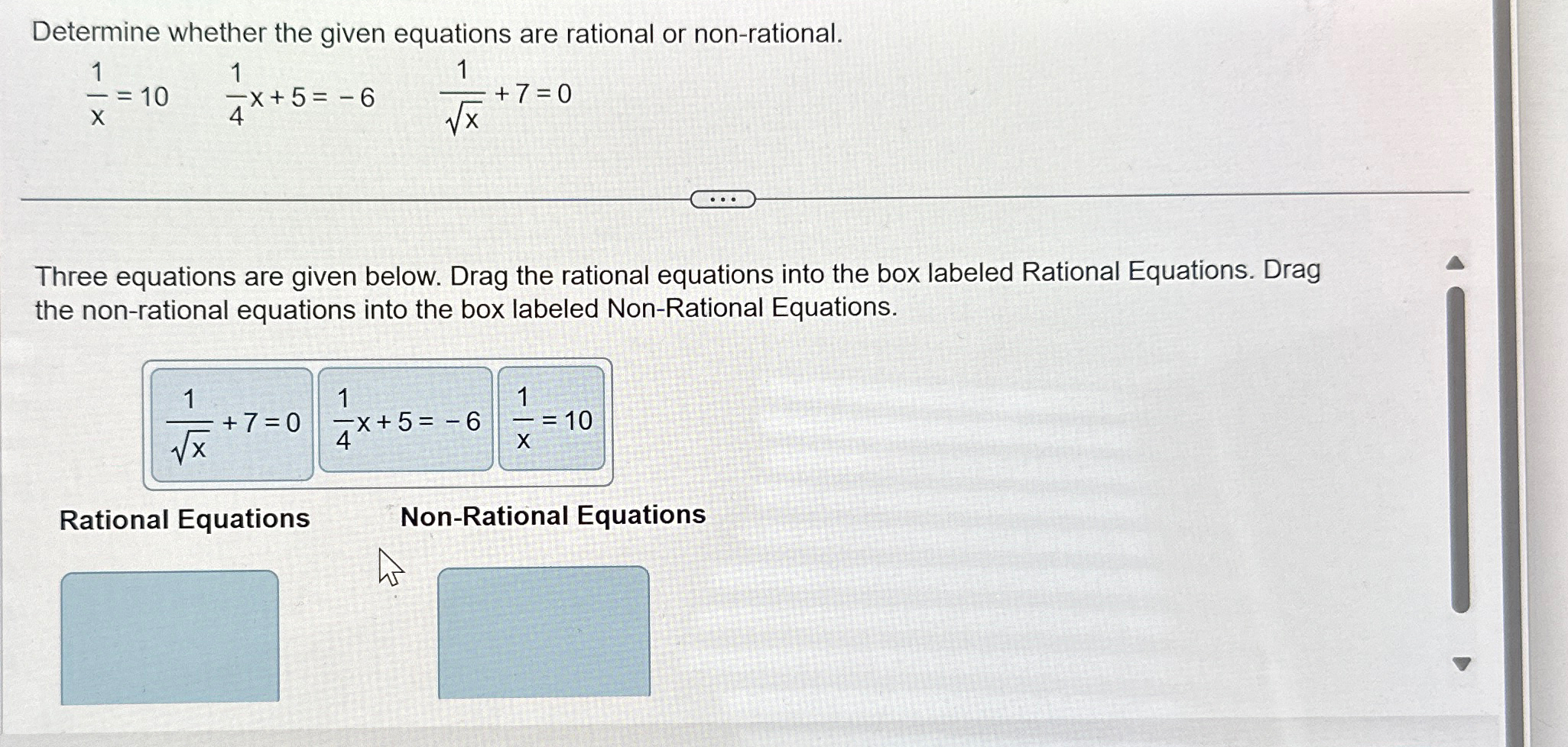 Solved Determine whether the given equations are rational or | Chegg.com