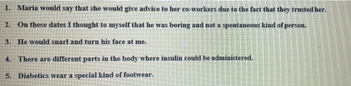 Directions: Cut clutter from the following sentences, | Chegg.com