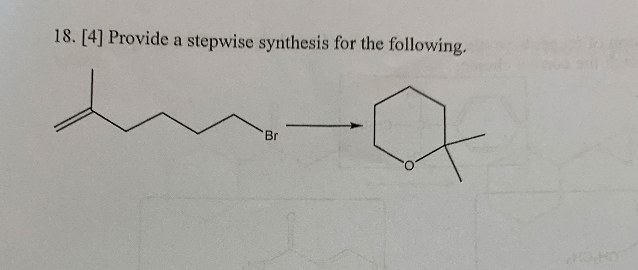 Solved [4] ﻿Provide a stepwise synthesis for the | Chegg.com