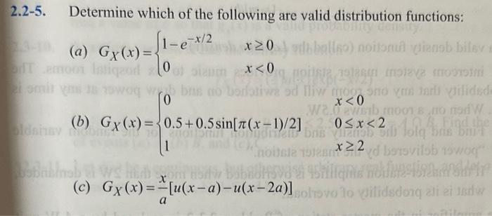 Solved Determine which of the following are valid | Chegg.com