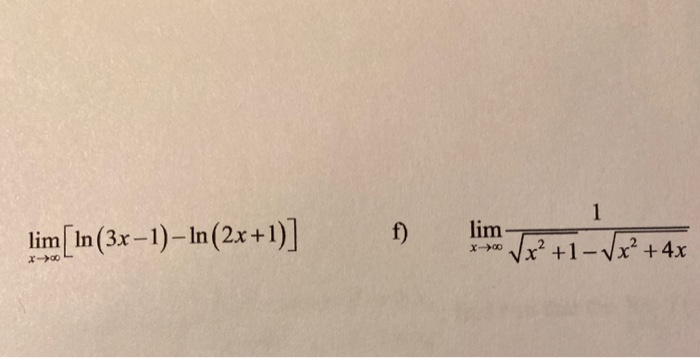 Solved x+h+1 x+1 x+h X h0 h lim tan an-'(7x-1) h) lim-x+h | Chegg.com