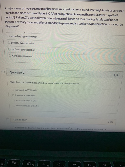Solved A major cause of hypersecretion of hormones is a | Chegg.com