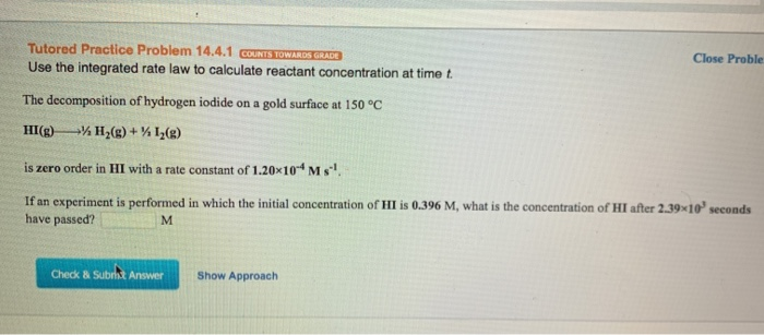 Solved Close Proble Tutored Practice Problem 14 4 1 Counts